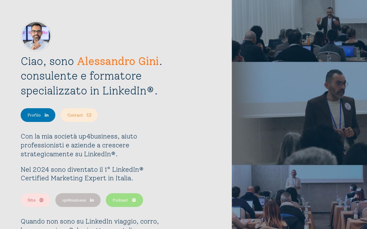 Alessandro Gini | Consulente e formatore LinkedIn®